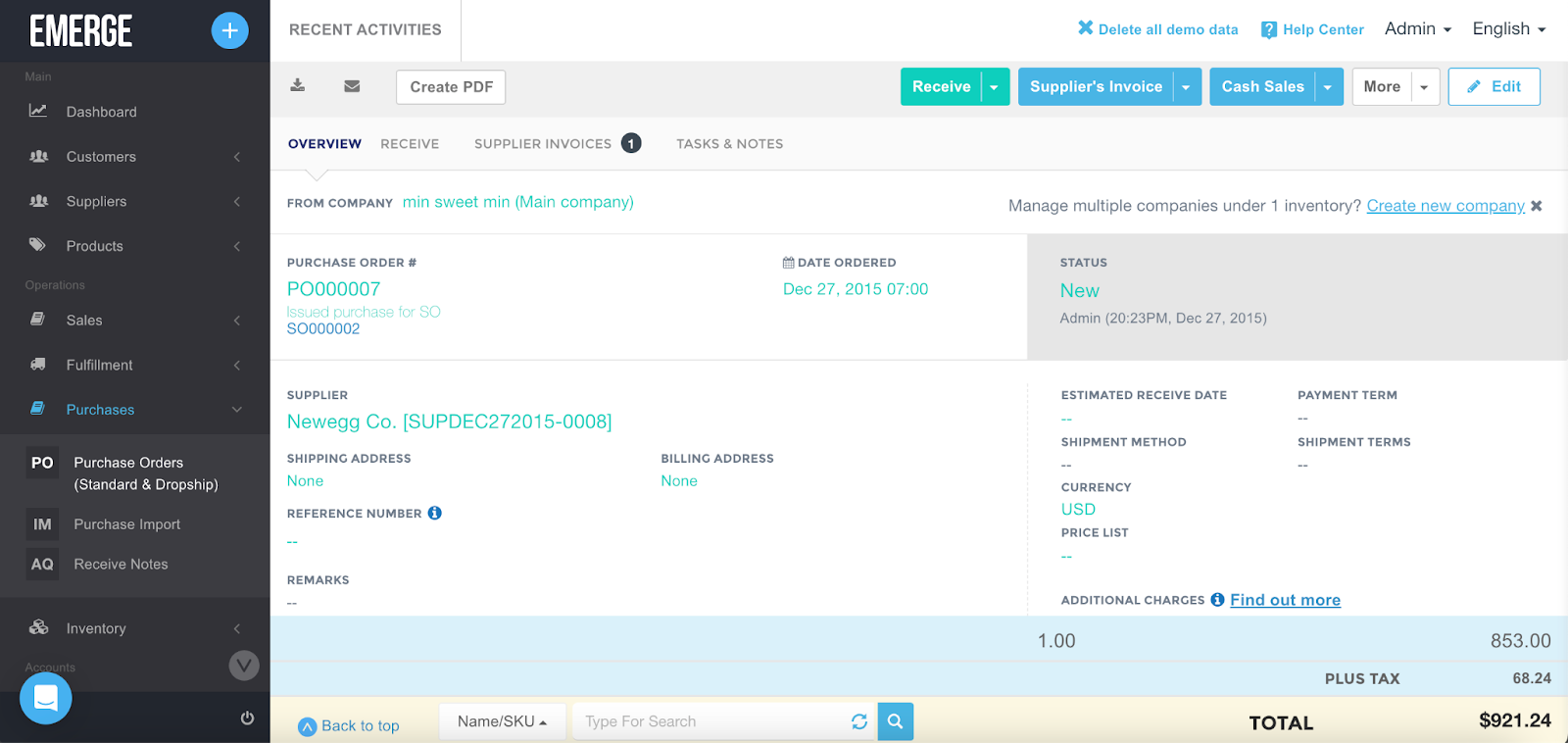 Construction Inventory Management Software - EMERGE