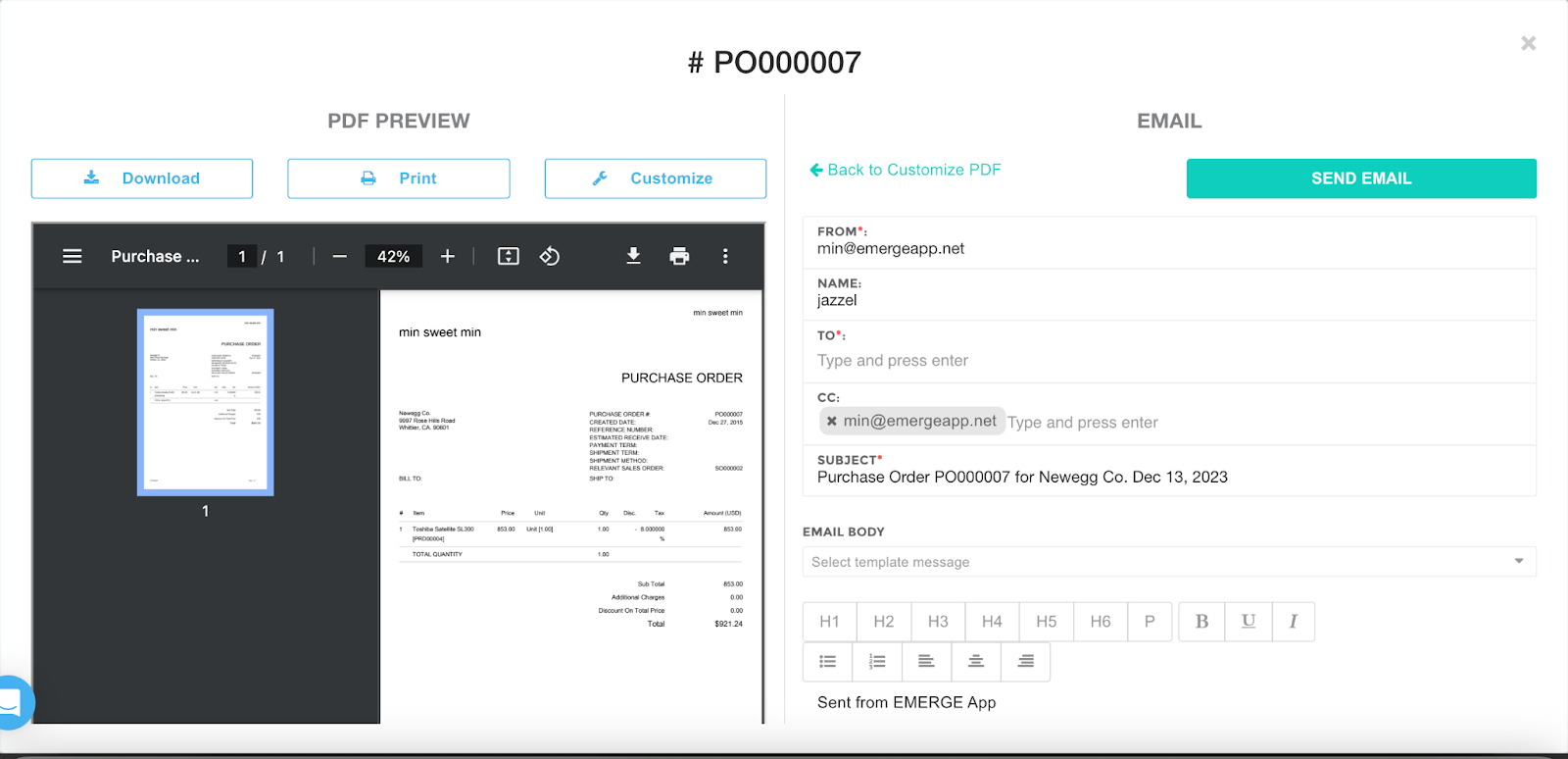 Construction Inventory Management Software - EMERGE